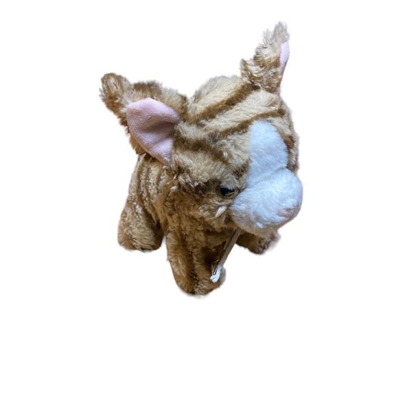 Gund | Toys | Gund Walmart Plush Cat Brown Striped Pink Nose Fish ...